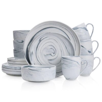 Stone + Lain Brighton Porcelain 16-pc. Dinnerware Set - Nice Pay