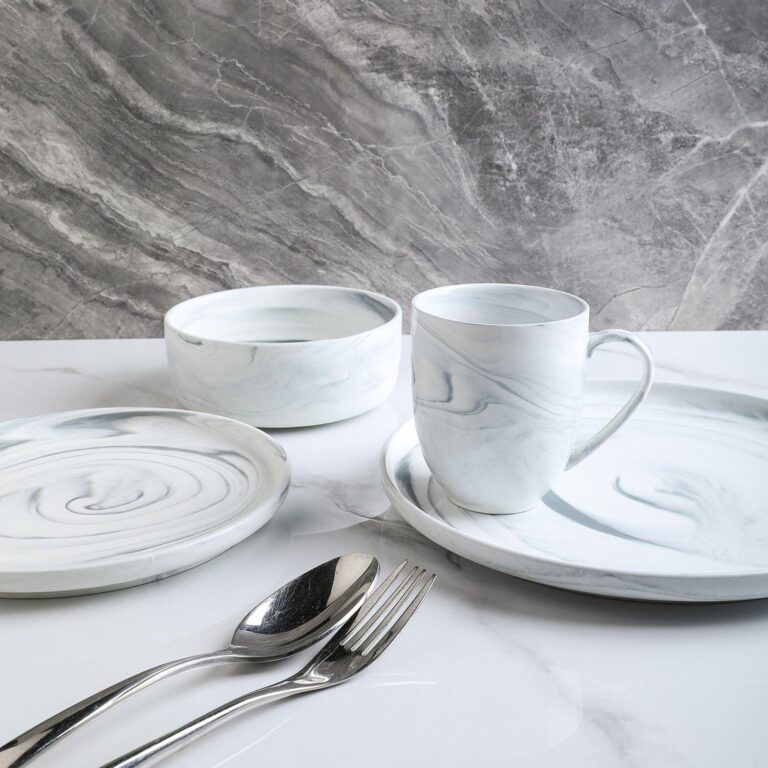 Stone + Lain Brighton Porcelain 16-pc. Dinnerware Set - Nice Pay